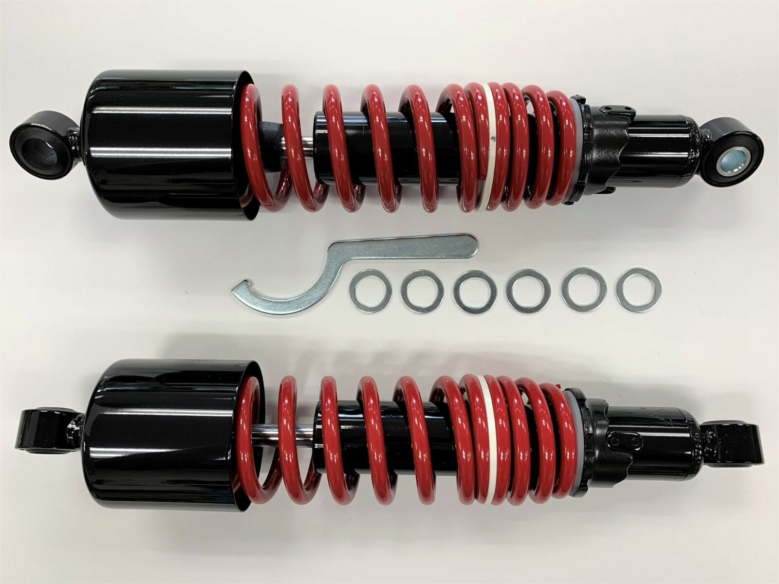 Honda GL1100 Goldwing 12.75" Black Red Dual Spring Shocks | eBay