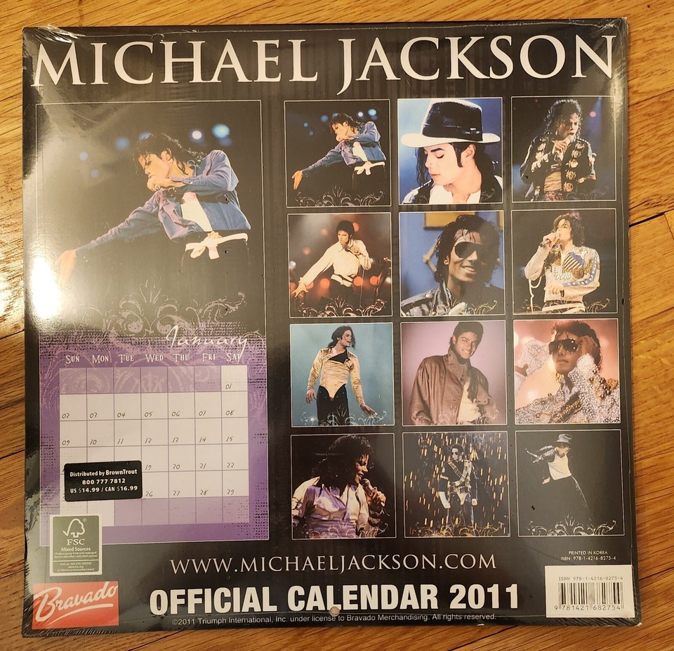 The Official Michael Jackson 2011 Calendar - Brand new in shrink wrap 9781421682754 | eBay