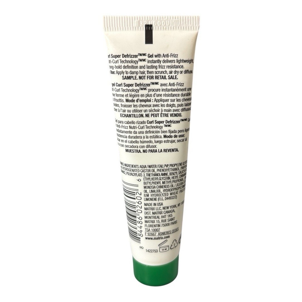 Matrix Total Results Curl Super Defrizzer Hair Gel - 1oz Haircare Anti ...