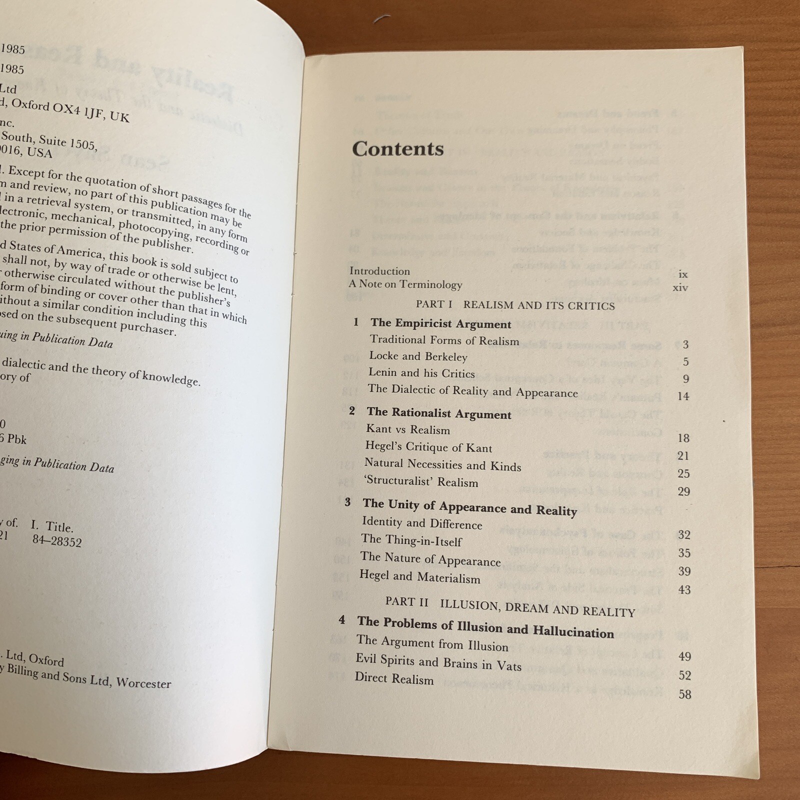 REALITY AND REASON: DIALECTIC AND THE THEORY OF KNOWLEDGE By Sean ...