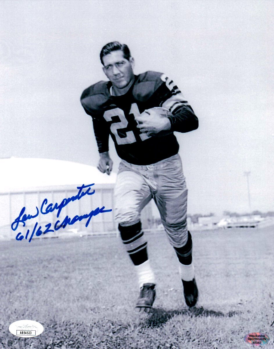 Lew Carpenter Signed Autographed 8X10 Photo Packers "61/62 Champs" JSA ...