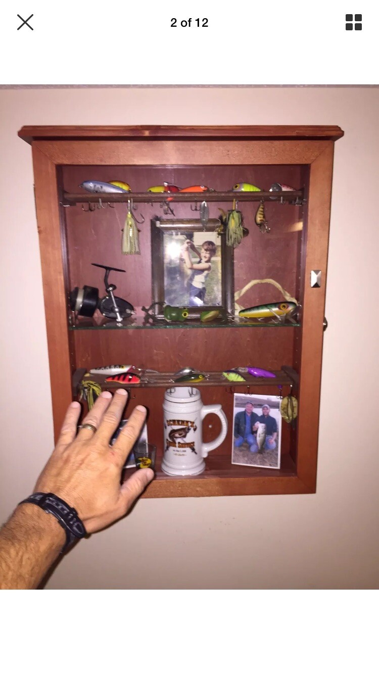 Vintage Fishing Lure/reel Display Case!!! | eBay