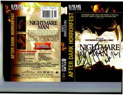 Nightmare Man dvd signed by Tiffany Shepis & director Rolfe Kanefsky ...
