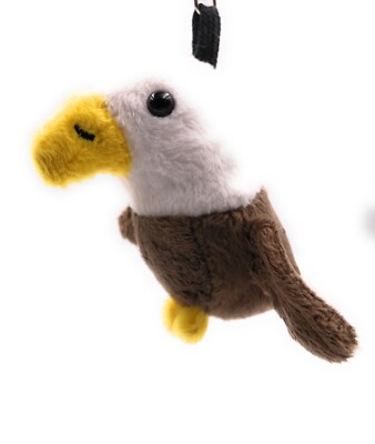 Plush / Cuddle Fabric Animal Keychain Bald Eagle Vulture Bird 19cm | eBay