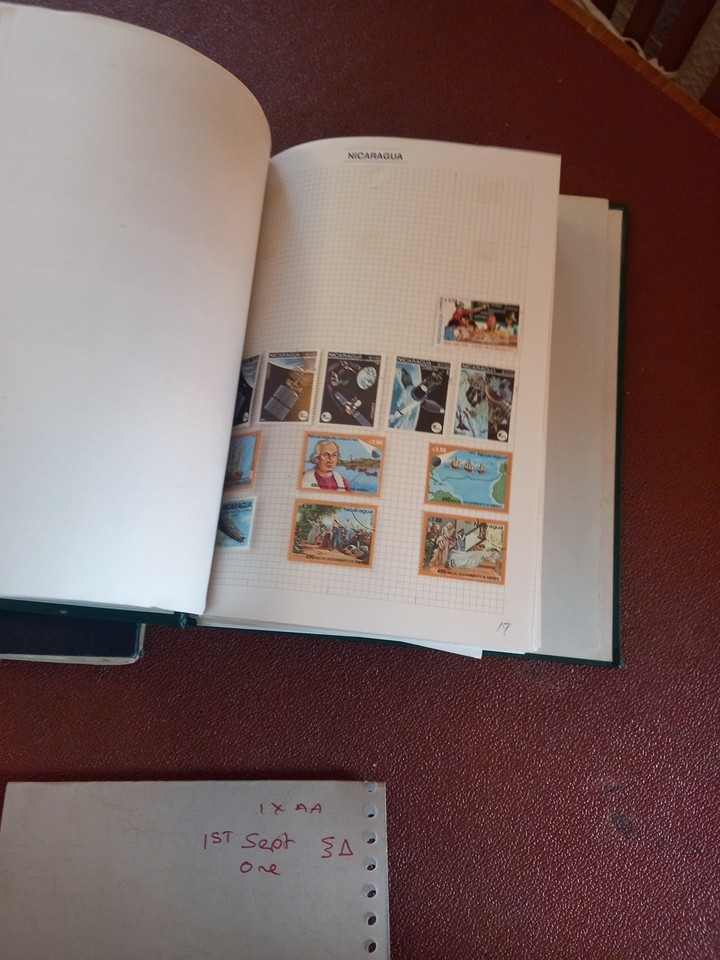 stamp albums with stamps X 2 Albums 40+ Pages For Sorting | eBay UK