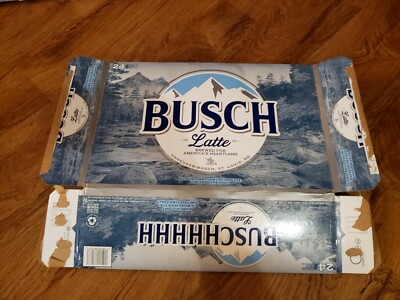 Busch Light Latte Empty Box Limited Edition Beer Bar Man Cave Decor | eBay