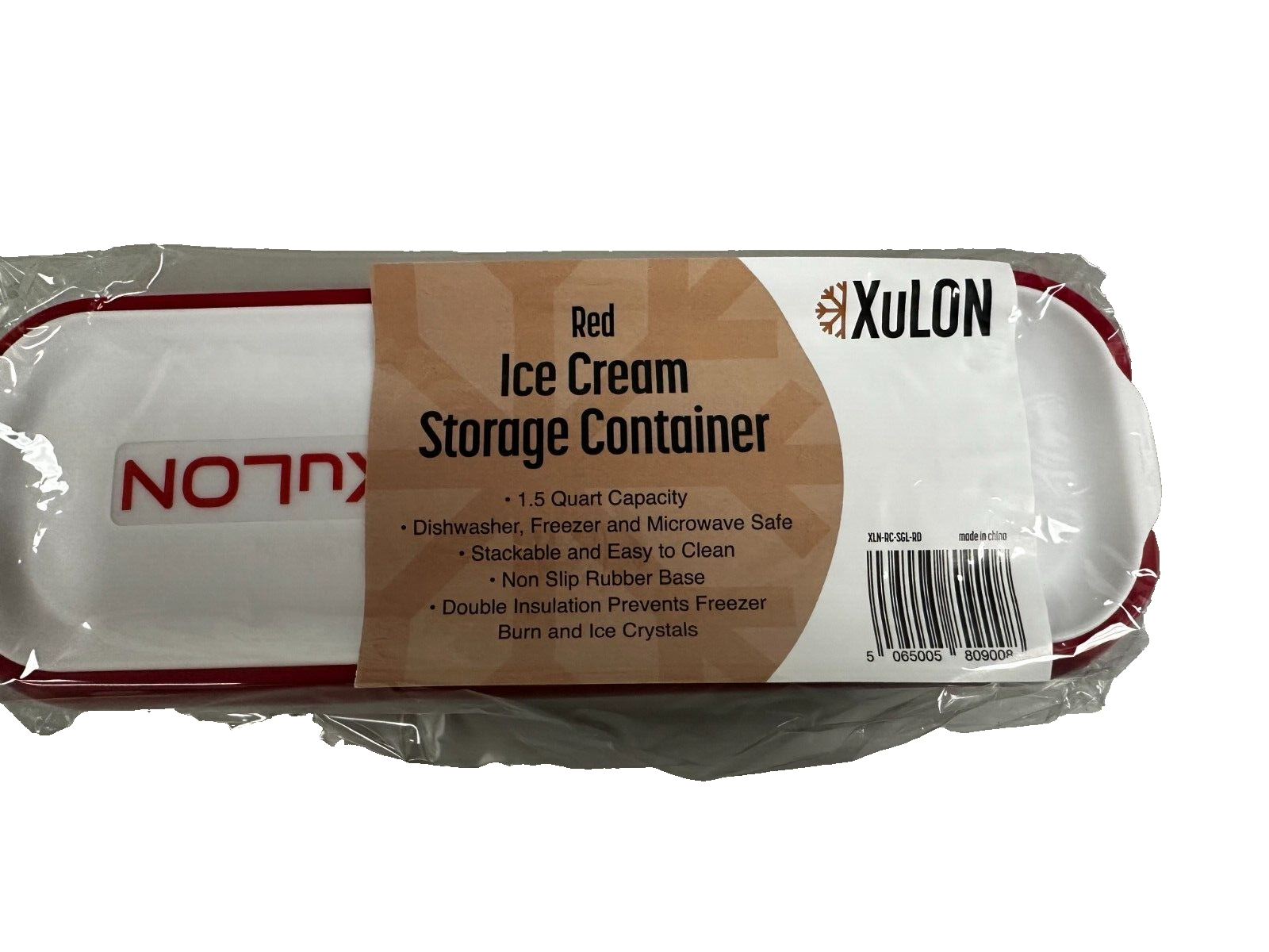 XuLON Ice Cream Container & Scoop - Stackable Freezer Storage - Meal ...