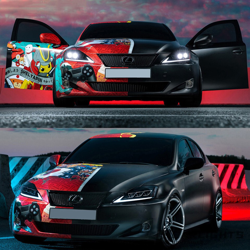 2006-2014 Lexus IS250 IS350 IS F VLAND For Headlights + LED Tail Lights ...