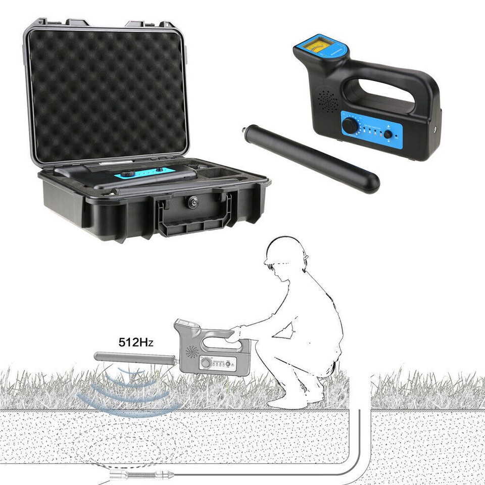 512HZ Pipe Locator Receiver Underground Pipe Locator, Underground Cable ...
