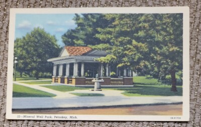 Vintage Postcard - Mineral Well Park, Petoskey, Michigan | eBay