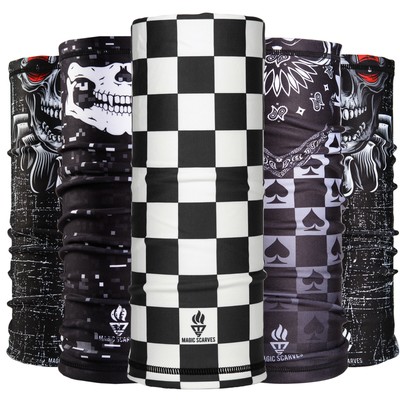 Black Neck Warmer Thermal Polar Fleece Snood Mask Tube Biker Balaclava ...