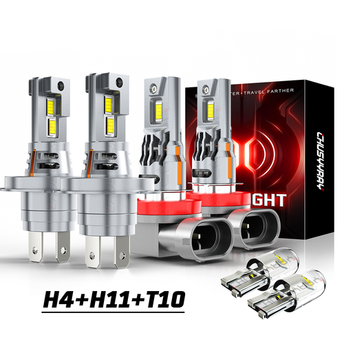 Combo LED Headlight Kit For Mini Cooper R56 2007-13 Hi-Low Beam Fog ...