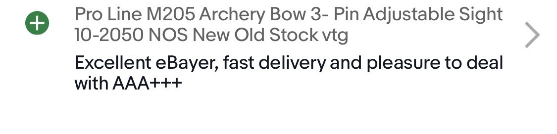 Pro Line M205 Archery Bow 3- Pin Adjustable Sight 10-2050 NOS New Old ...