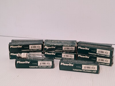 Lot of 12 Plusrite JD E11 Tungsten Halogen Lamps, 120V, 250W | eBay