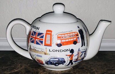 Rare Vintage Iconic London Ceramic Teapot With Lid Elegant Ceramics ...