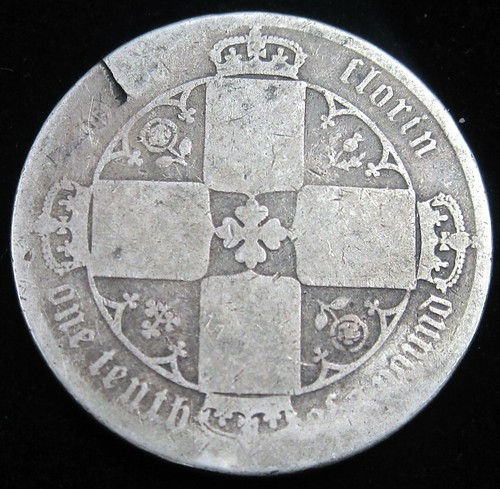 GREAT BRITAIN Florin Victoria Silver Coin One Tenth 1/10 Pound Lot#860 ...