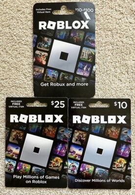 3 ROBLOX GIFT CARDS - Free Email Delivery $45 Total - Each w/ Free ...