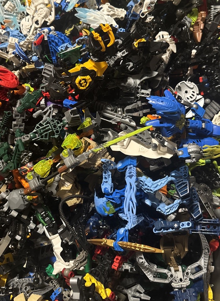 Lego 8oz Random Bionicle Technic and/or Hero Factory Pieces Parts Bulk ...