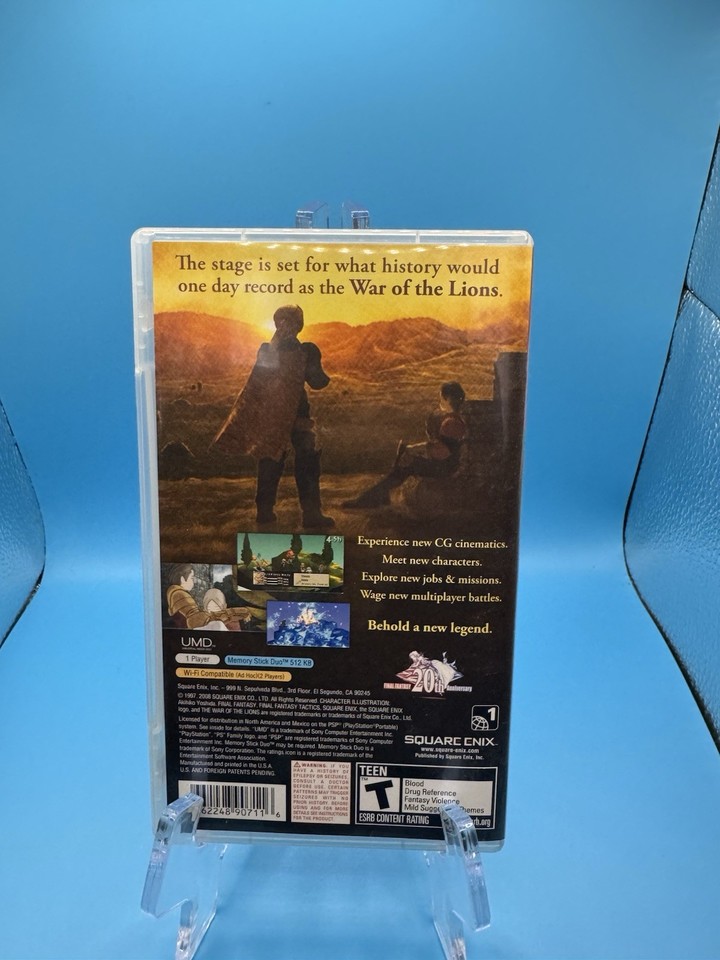 Final Fantasy Tactics The War Of The Lions PSP “The Greatest Hits ...
