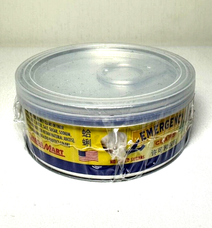 Meow Wolf Omega Mart Emergency Clams Gag Gift Stash Can | eBay