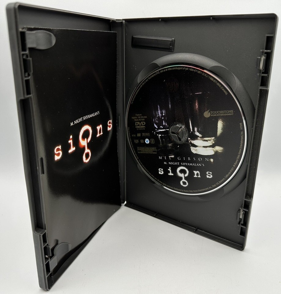 Signs DVD Widescreen Vista Series Mel Gibson Joaquin Phoenix 2002 ...