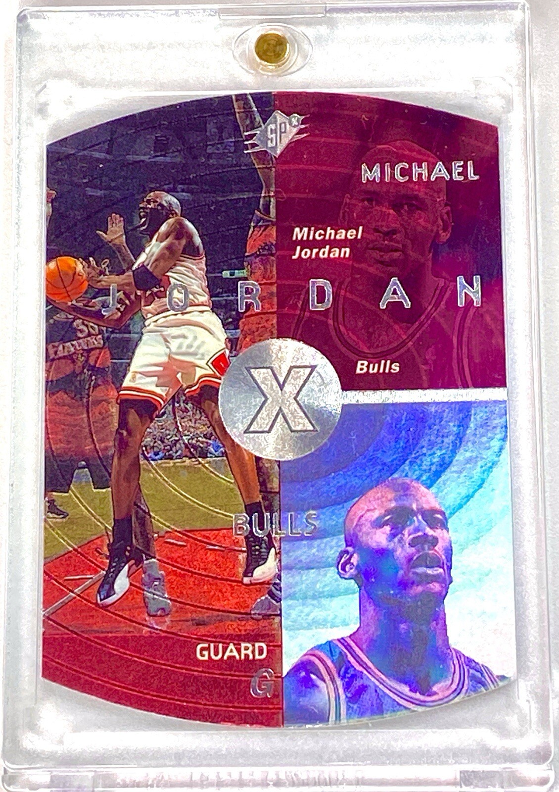Spectacular Michael Jordan REFRACTOR CARD - SP DIE-CUT RARE BULLS w ...