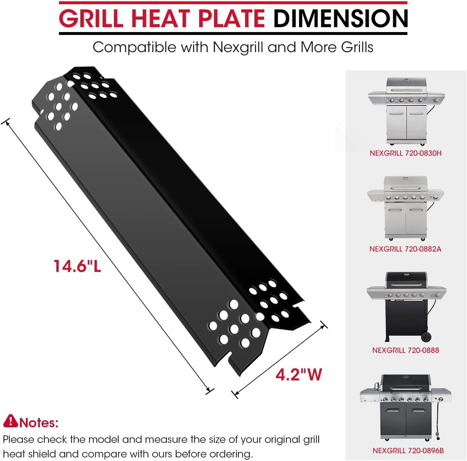 Heat Plates for Nexgrill BBQ PRO Backyard Expert Grill Burner Covers ...