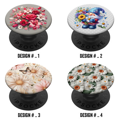 PopSockets Beautiful Cell Phone Pop Sockets floral Women Swappable Base ...