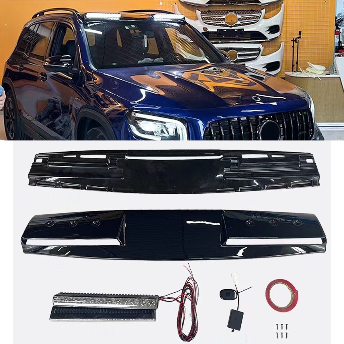 Fits For Benz GLB X247 2020-2023 Lamp Model Roof Top Light Bar with LED ...