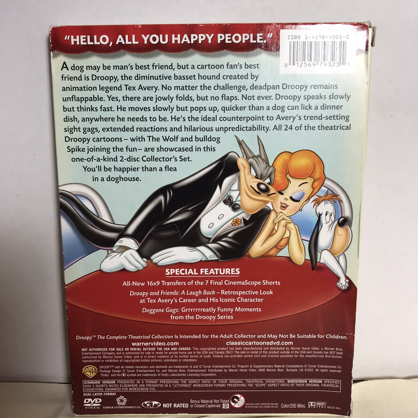 Tex Averys Droopy: The Complete Theatrical Collection (DVD, 2019, 2 ...