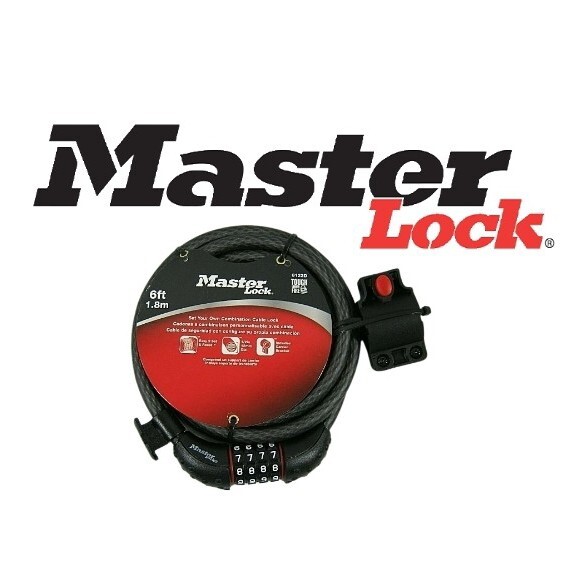 Master Lock Set Your Own Cable Combination Lock Lock Bike Lock 6 Ft ...