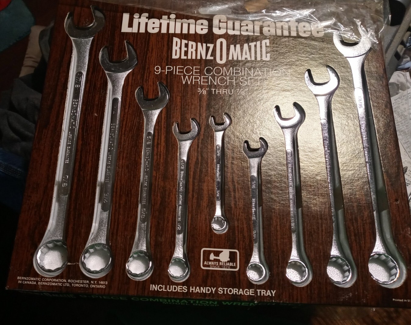 Vintage Bernzomatic 9 Piece Combination Wrench Set rare to find | eBay