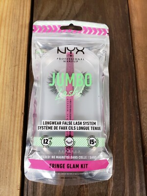 NYX Jumbo Lash Fringe Glam Kit False Eye Lash System NIP Longwear 12H ...