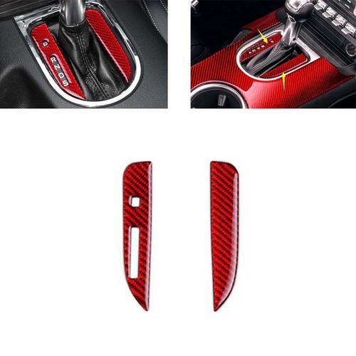 Red Console Handbrake Decoration For Ford Mustang Shelby 2015-2021 ...