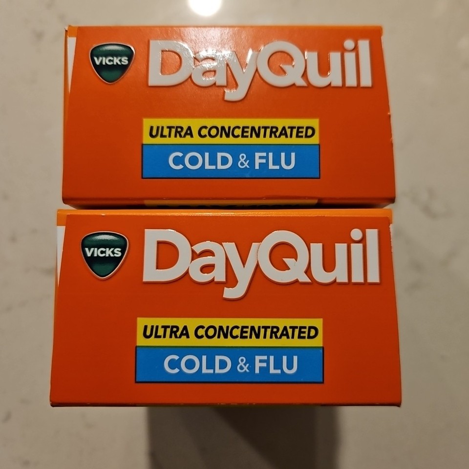 Vicks DayQuil Ultra Concentrated Liquicap Cold Flu Treatment 48ct X2 ...