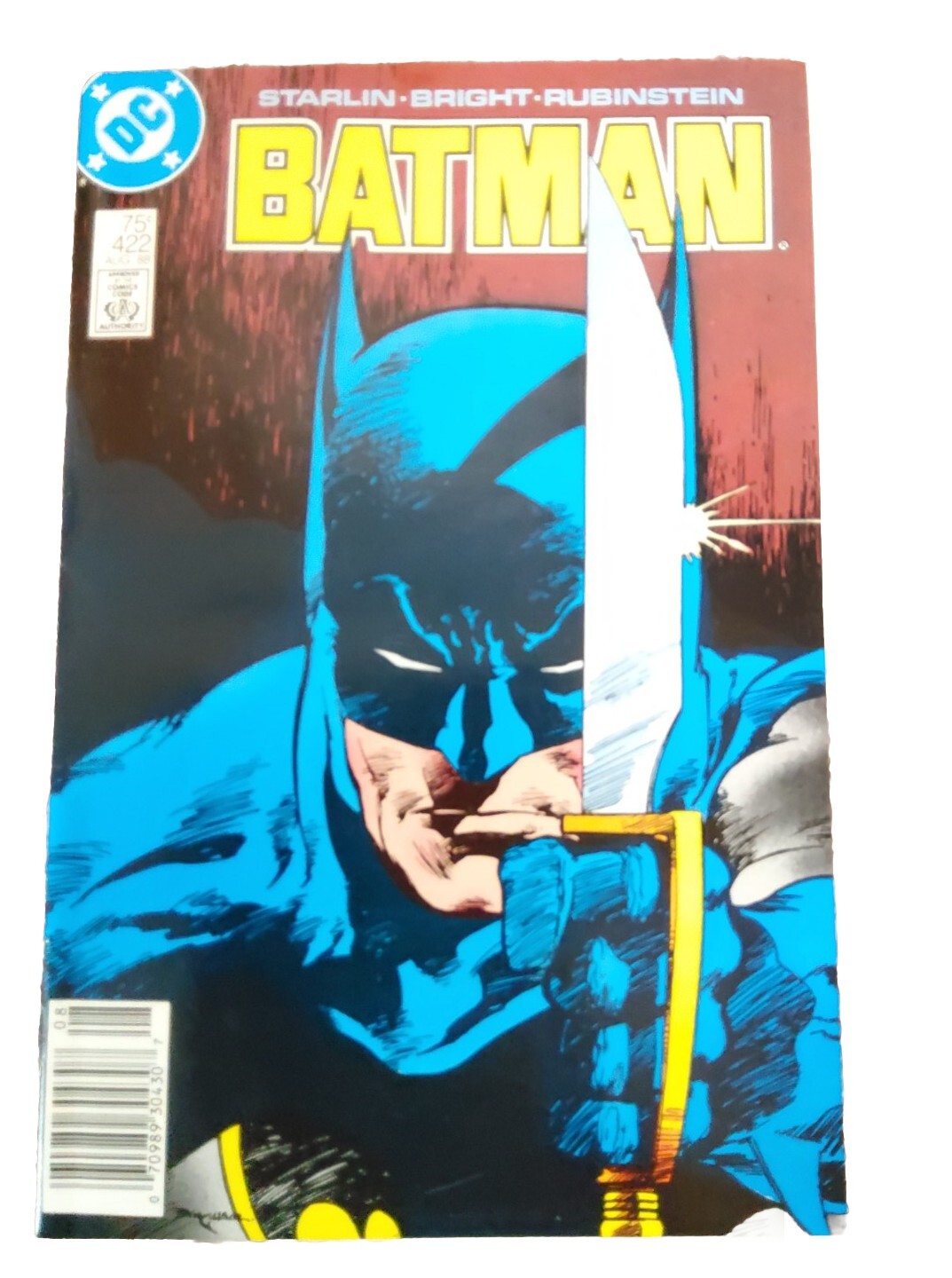BATMAN 422 NEWSSTAND VARIANT Jerry Bingham Cover DC COMICS 1988 BATMAN ...