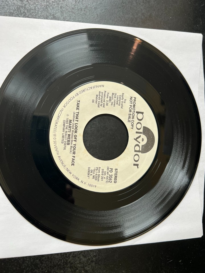 45 PROMO Marti Webb Take That Look Off Your Face POLYDOR NM | eBay