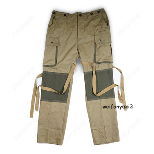 Men's WW2 US ARMY M42 Solider Airborne Paratrooper Pants Long Cotton ...