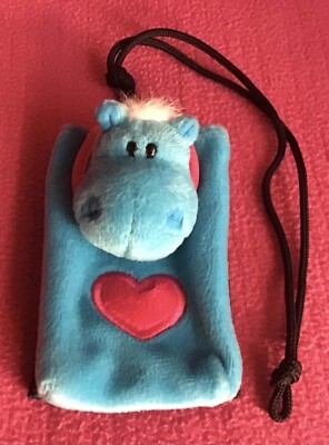 Nici Turquoise Blue Hippo Hippopotamus Soft Plush Phone Case & Wallet ...