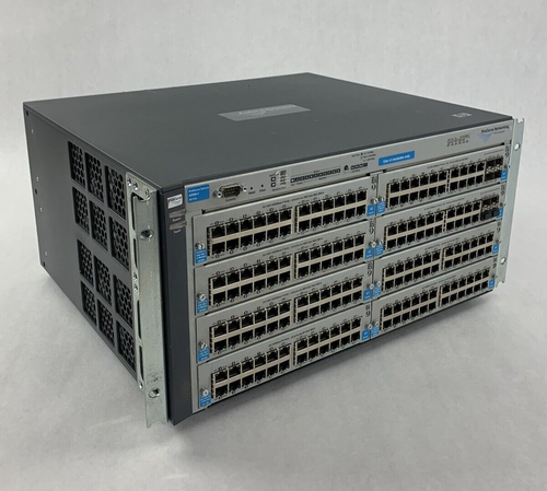 HP ProCurve Network Switch J8773A 4208VL Chassis w/ 6x J8768A and 2x ...