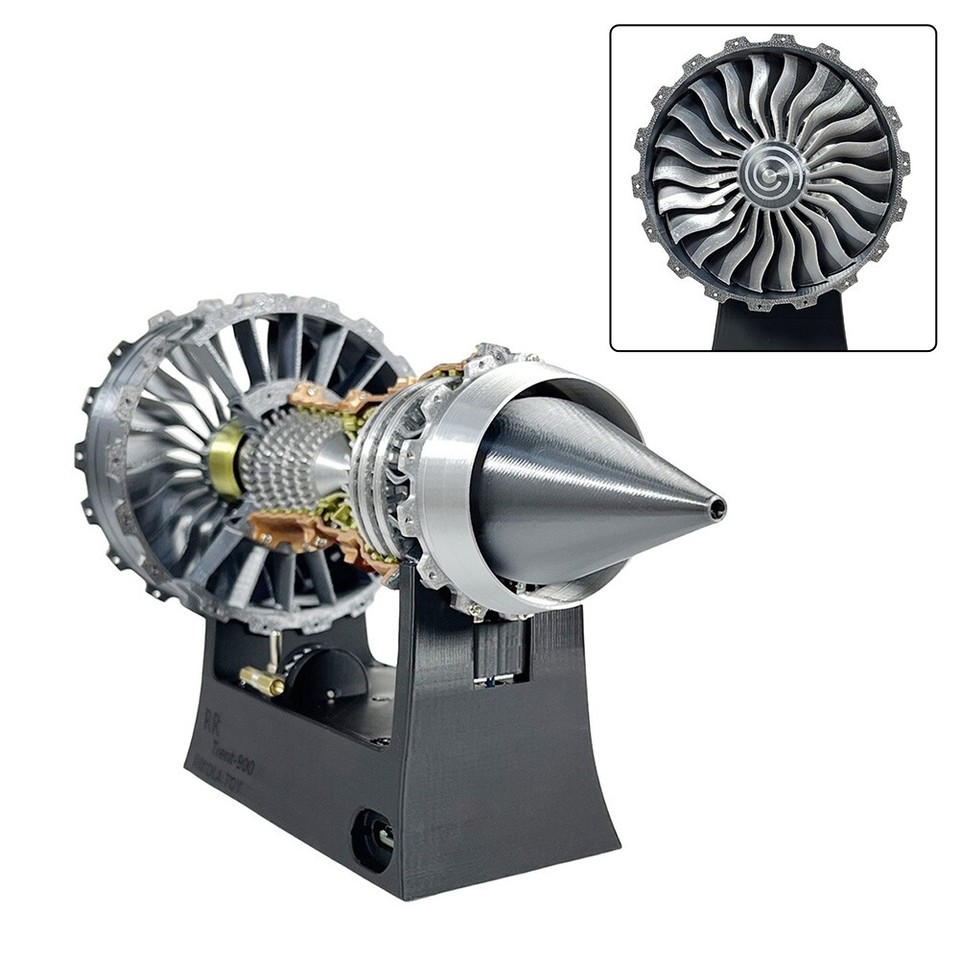 Turbofan Engine Model Adjustable Speed Aircraft Engine Turbojet Engine ...