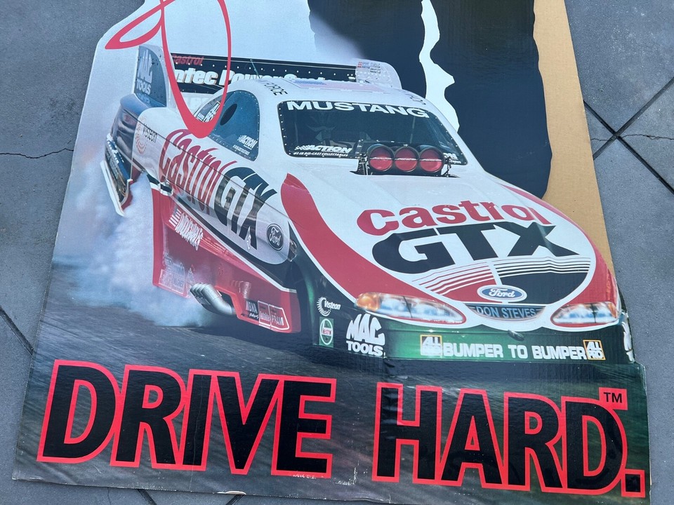 Vintage John Force Nascar NHRA Driver Lifesize Cardboard Cutout Standup ...