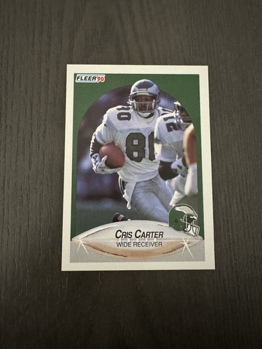 1990 Fleer #81 Cris Carter Philadelphia Eagles Football Card | eBay