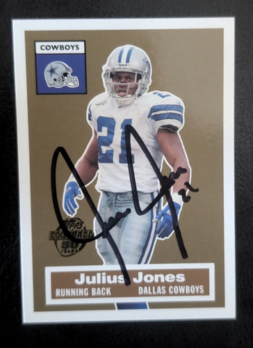 JULIUS JONES SIGNED DALLAS COWBOYS TOPPS 50 years CARD w/COA | eBay