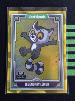 LEGENDARY LEMUR TOPPS CHROME 2025 VEE FRIENDS YELLOW REFRACTOR | eBay