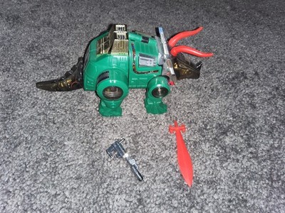 Transformers Dinobots G2 green Slag vintage complete | eBay