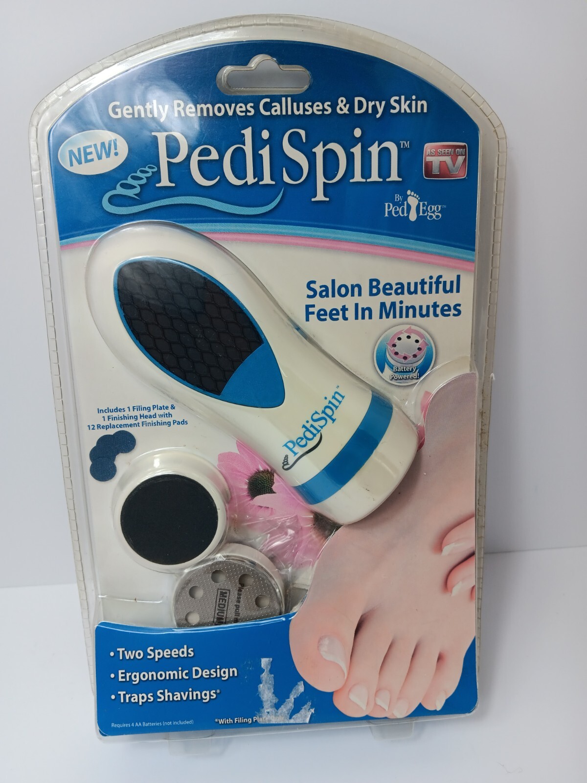 NEW Pedi Spin Pedicure Tool Callus Remover Battery Powered 2 Speeds | eBay