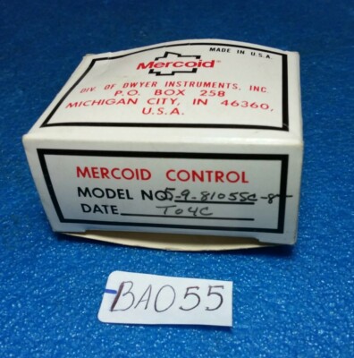 MERCOID CONTROL 5-9-81055C-8T | eBay