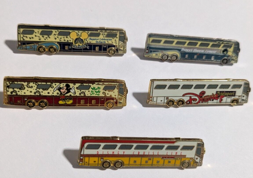 Disney bus pin Cruise Mickey on Bus Set of 5 pins | eBay