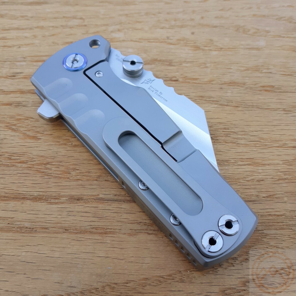 Artisan Proponent Framelock Folding Knife 4" S35VN Steel Blade Titanium ...